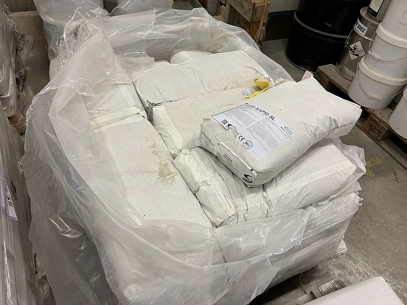 Självutjämnande industrigolvbeläggning, Eco Rapid SL 2,5 pall, säljes ...